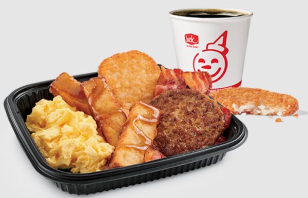 Jack in the Box Breakfast combo Menu